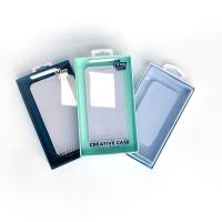 China Low MOQ Retail Blister Plastic Box Phone Case Packaging boxes with hook PVC Clear Windows for IPhone for sale