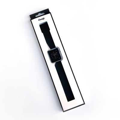 China Customized Size Rectangular Paper Gift Box Watch Strap Packaging Art Paper Watches Box Packaging for sale