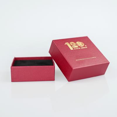 China custom Special paper box velvet inner tray Rigid Cardboard Mini jewelry package Gift Box with logo for sale