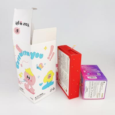 China Custom Mystery Blind Box Packaging Luxury Toy Doll Carton Trendy Boxes With Tear Strip for sale