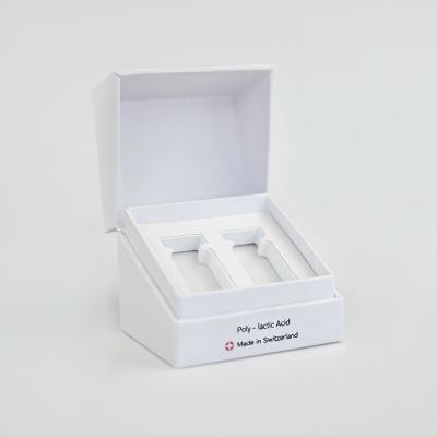 China Biodegradable High End Clamshell Packaging Box cosmetic boxes with EVA tray for skin care serum for sale