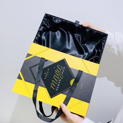 China Custom Logo Packaging Hair Extension Wig Packaging Boxes Luxury Drawer Sliding Gift Box for sale