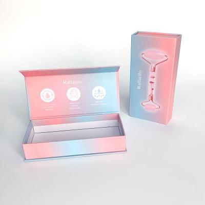 China Custom printed Flip top Box Skin Care Facial Roller product packaging Lady Beauty Tools Packaging Paper Box for Cosmetics for sale