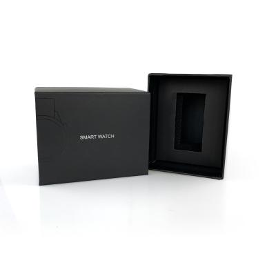 China Premium Custom logo Print Spot UV Rigid Watch boxes Gift Packaging boxes With Eva tray For Smart Watch for sale