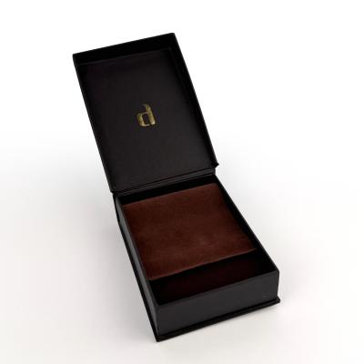China China Wholesales Leather Jewelry Packaging Box Watch Paper Leather Gift Box With Hot Stamping Logo for sale