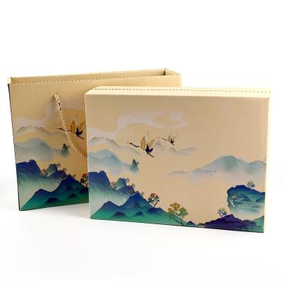 China Custom Compartment Tea Box Packaging Luxury Gift Bag Box With Custom Paper Bag For Tea Cup Packing for sale