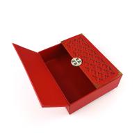 China New Design Luxury Gift Box Decorative Hollow Out Dubble-Door Magnetic Paper Packaging Boxes for sale