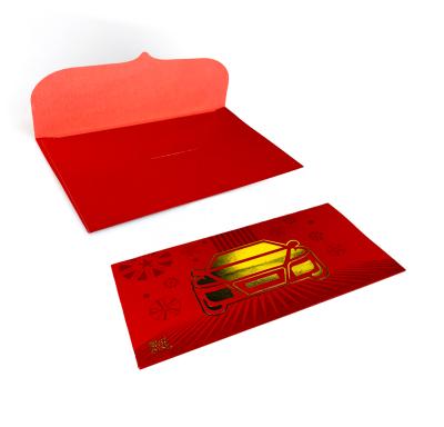 China 2026 Custom Hot Stamping Business Greeting Thank You Christmas Eve Gift Cards with Envelopes for sale