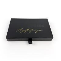 China Wholesale Eco Friendly Materials Black Drawer Phone Accessories Gift Box Phone case Packaging Box With EVA Spot UV for sale