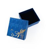 China Custom Rigid boxes pearl texture special paper jewelry box packaging  With custom Logo for sale