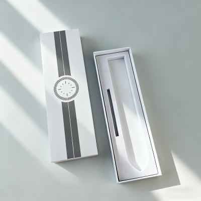 China Customizable White Rigid Cardboard Box for watches boxes With EVA Insert Smart Watch band strap packaging boxes in stock for sale