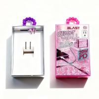 China Custom Phone Charger Packaging Box Paper Box With Beaded Hanger Window For Chargers Adapters for sale