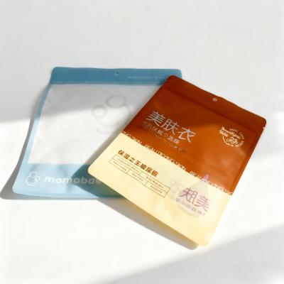 China Custom Transparent Resealable Bag Matte Laminated Aluminum Foil Plastic Opp Bag Plastic Pouch Stand Up Bag Packaging for sale