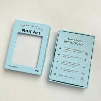 China Wholesale Custom logo Window Empty False Nail Cardboard Packaging Box Press on Nails Packaging for sale