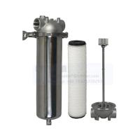 China 10 Inch 0.1um  0.22um Removal 69mm PP Pleated Filter Cartridge for sale