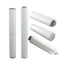China Multi Layer DOE PP 0.1 5 Micron Membrane Pleated Filter Cartridge for sale