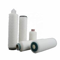 China 0.1 Microns Pleated ID 28mm PES Membrane Cartridge Filter for sale