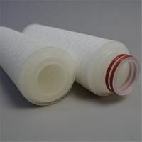 China Oil Filtration 20 30 40 Inch 5 Microns Fiberglass Pleated Filter Cartridge for sale