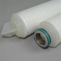 China Oil Filtration 20 30 40 Inch 5 Microns Fiberglass Pleated Filter Cartridge for sale