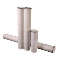 China 1 Microns 222 Flat Glass Fiber 64mm PP Pleated Filter Cartridge for sale