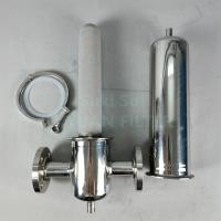 China Floor Standing SUS316L Sanitary 89mm Single Water Filter Housing for sale