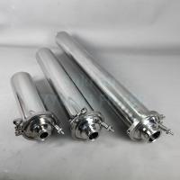 China Floor Standing SUS316L Sanitary 89mm Single Water Filter Housing for sale