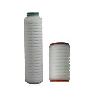 China DOE Thread 60 inch 0.45 Micron Pleated Membrane PTFE Water Filter for sale