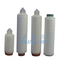 China 0.22 0.1 Micron Filter Cartridge 20'' PES Pleated Filter Element for sale