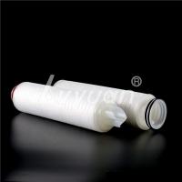 China Lvyuan 5 Micron 222 Fin 69mm Pleated PP Filter Cartridges for sale
