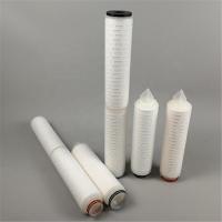 China Lvyuan 5 Micron 222 Fin 69mm Pleated PP Filter Cartridges for sale