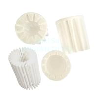China Factory Customized Pleated Flower Cup Shape Porous Plastic SPE PE Sintered Filter for sale