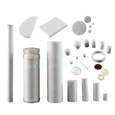 China 300 micron HD UHMW Powder PE PTFE Porous Plastic Filter for sale