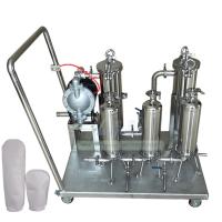 China Multiple Stages 180mm 50 Micro SS304 Liquid Filtration Machine for sale