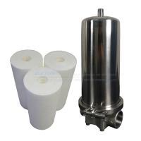China Chemical Filtration Polished SS316 150Psi Single Cartridge Filter Housing for sale