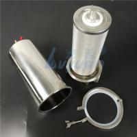 China CE SGS Industrial Pipeline 0.1um SS316 Single Cartridge Filter Housing for sale