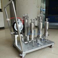 China Dual Triple Stages 500 Micron 180*450mm Bag Water Filter Vessel for sale