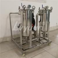 China Dual Triple Stages 500 Micron 180*450mm Bag Water Filter Vessel for sale
