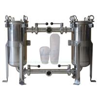 China 5 Microns 304 Bag Filter Housings Stainless Steel For Water Liquid Treatment System for sale
