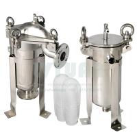 China 5 Microns 304 Bag Filter Housings Stainless Steel For Water Liquid Treatment System for sale