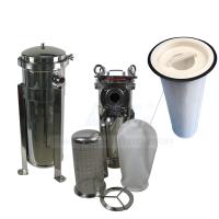 China 5 Microns 304 Bag Filter Housings Stainless Steel For Water Liquid Treatment System for sale