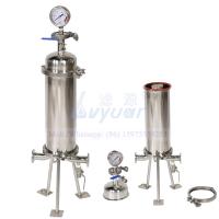 China Double Clamp 1mm 20 Microns Water Filter Cartridge Housing for sale