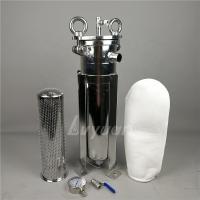 China 150 200 Micron 180*810mm SS316L Single Bag Filter Housings for sale