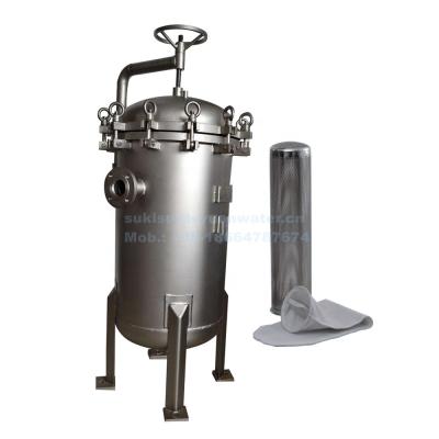 China SUS304 Stainless Steel 180*450mm Triple Bag Filter Housings for sale