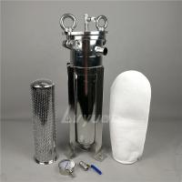 China Bolt Type Clamp Sealing SS316L 1'' 2'' 3'' NPT Bag Filter Housings for sale