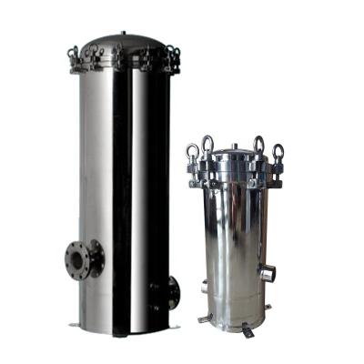 China Industrial Filtration SUS304 6mm 5 Micron Multi Cartridge Filter Housing for sale