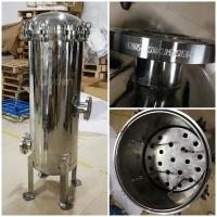 China Sandblast 1.2mm 10 Inch Food Grade SUS316L Water Filter Housing for sale