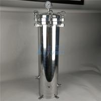 China Sandblast 1.2mm 10 Inch Food Grade SUS316L Water Filter Housing for sale
