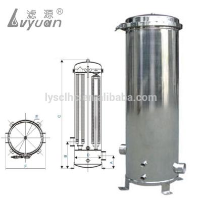 China Clamp Type SS316L 160pcs Multi Cartridge Filter Housing for sale
