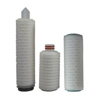 China 0.1 0.2 Micron PTFE PES Nylon PP Membrane Pleated Filter Cartridge for sale