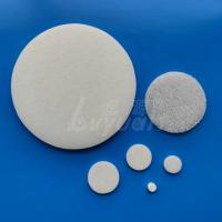 China Beverage Gas 0.5um 2um Synthetic Glass Porous Filter Disc for sale
